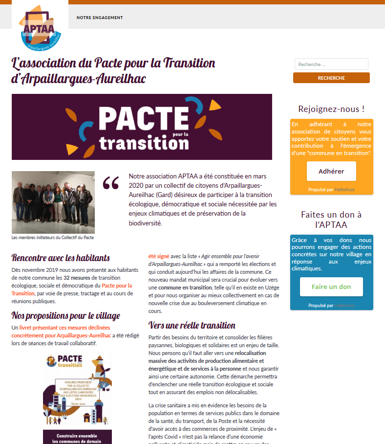 Association du Pacte pour la Transition Arpaillargues-Aureilhac - CITRE